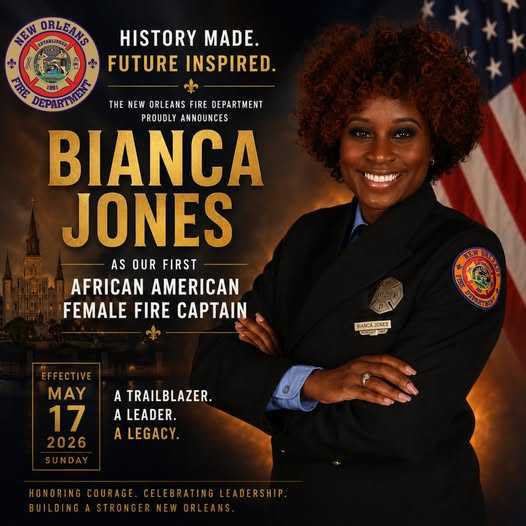 New Orleans Fire Department announces first African American female ...
