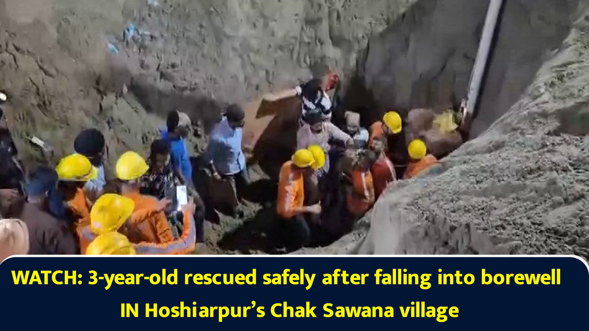 Watch: 3-year-old rescued safely after falling into borewell in ...