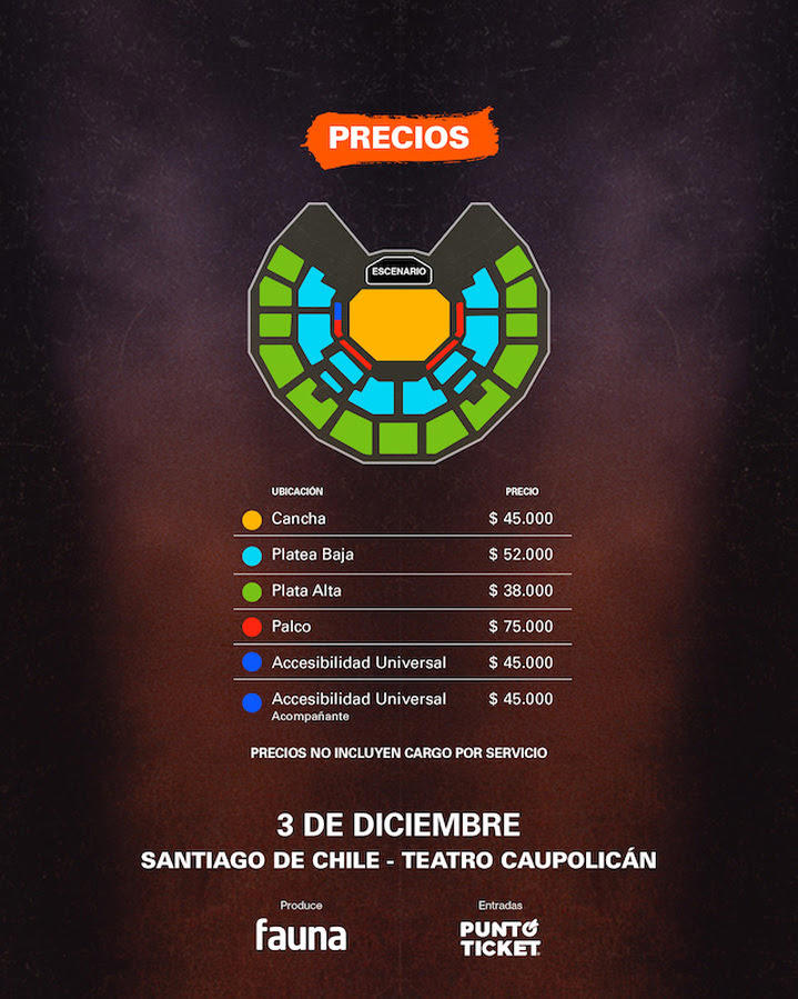 Banda japonesa ATARASHII GAKKO! en Teatro Caupolicán