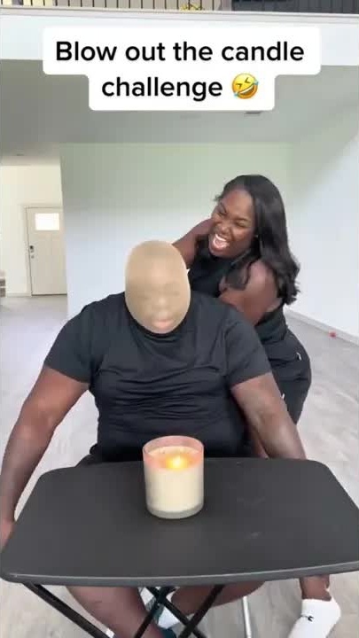 Blowing out the candle challenge 🤣 we can't stop laughing #shorts # ...