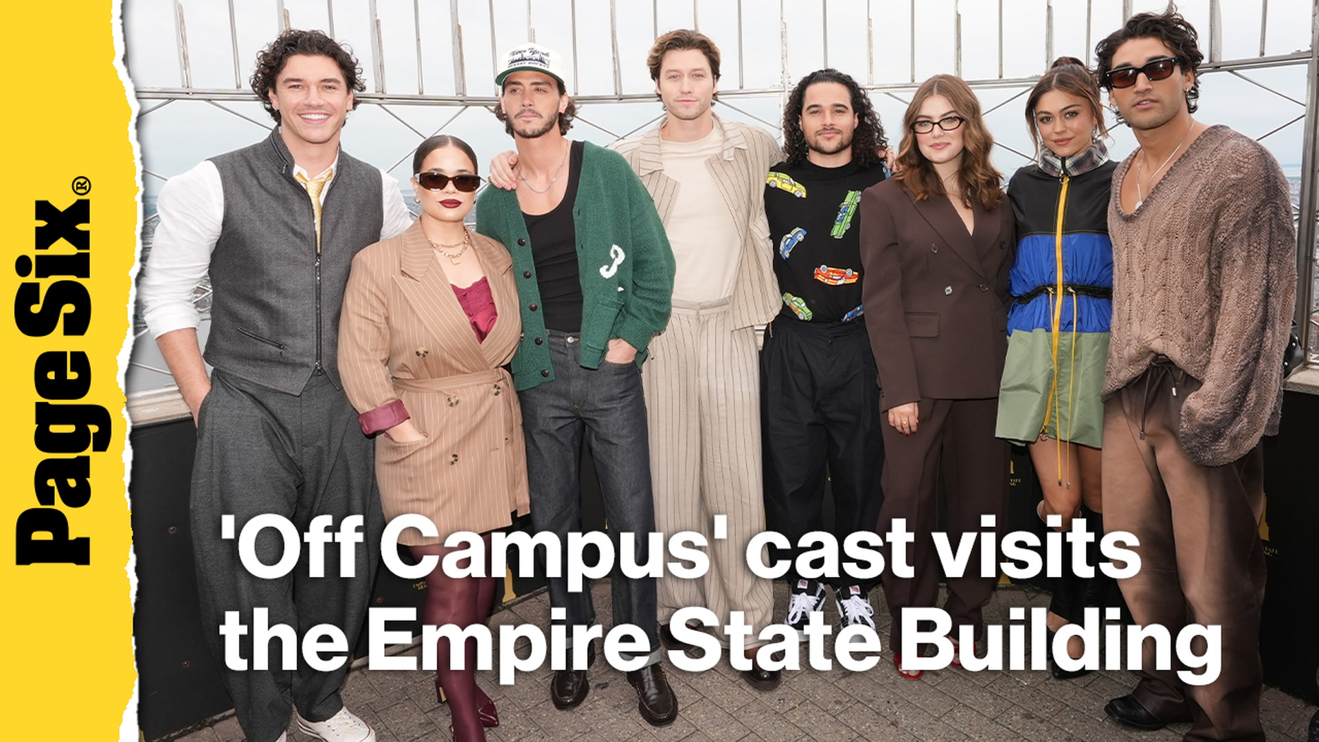 'Off Campus' cast visits the Empire State Building: Ella Bright ...