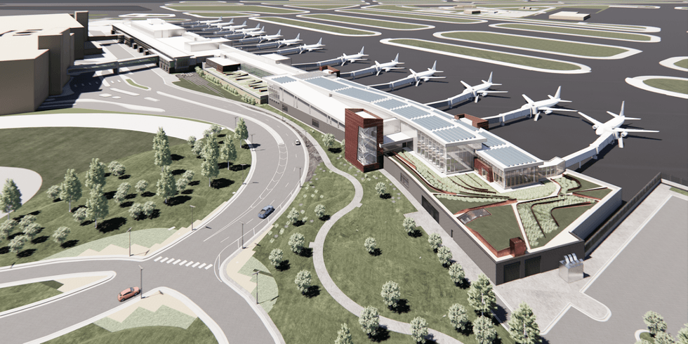 MSP airport showing off progress on the Terminal 2 expansion