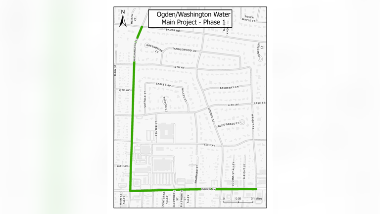 Lane closures expected as Naperville resumes Ogden Avenue water main ...