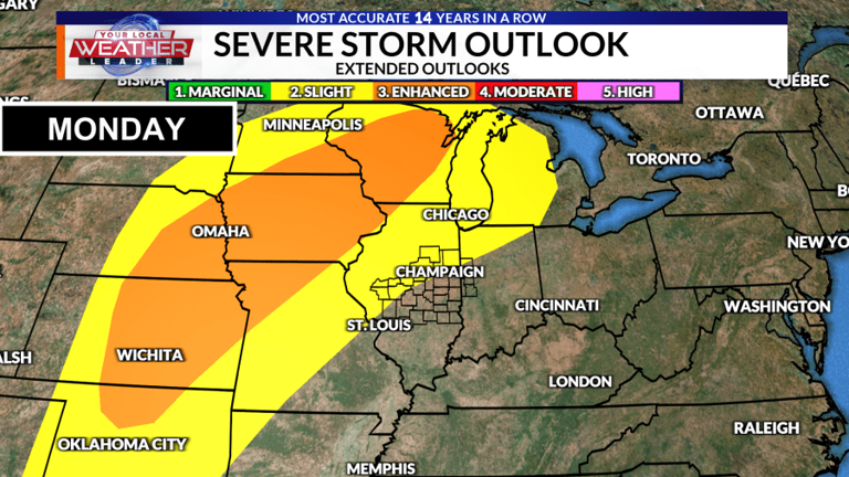 Weather now: Chances for storms in the forecast 3 of the next 4 days