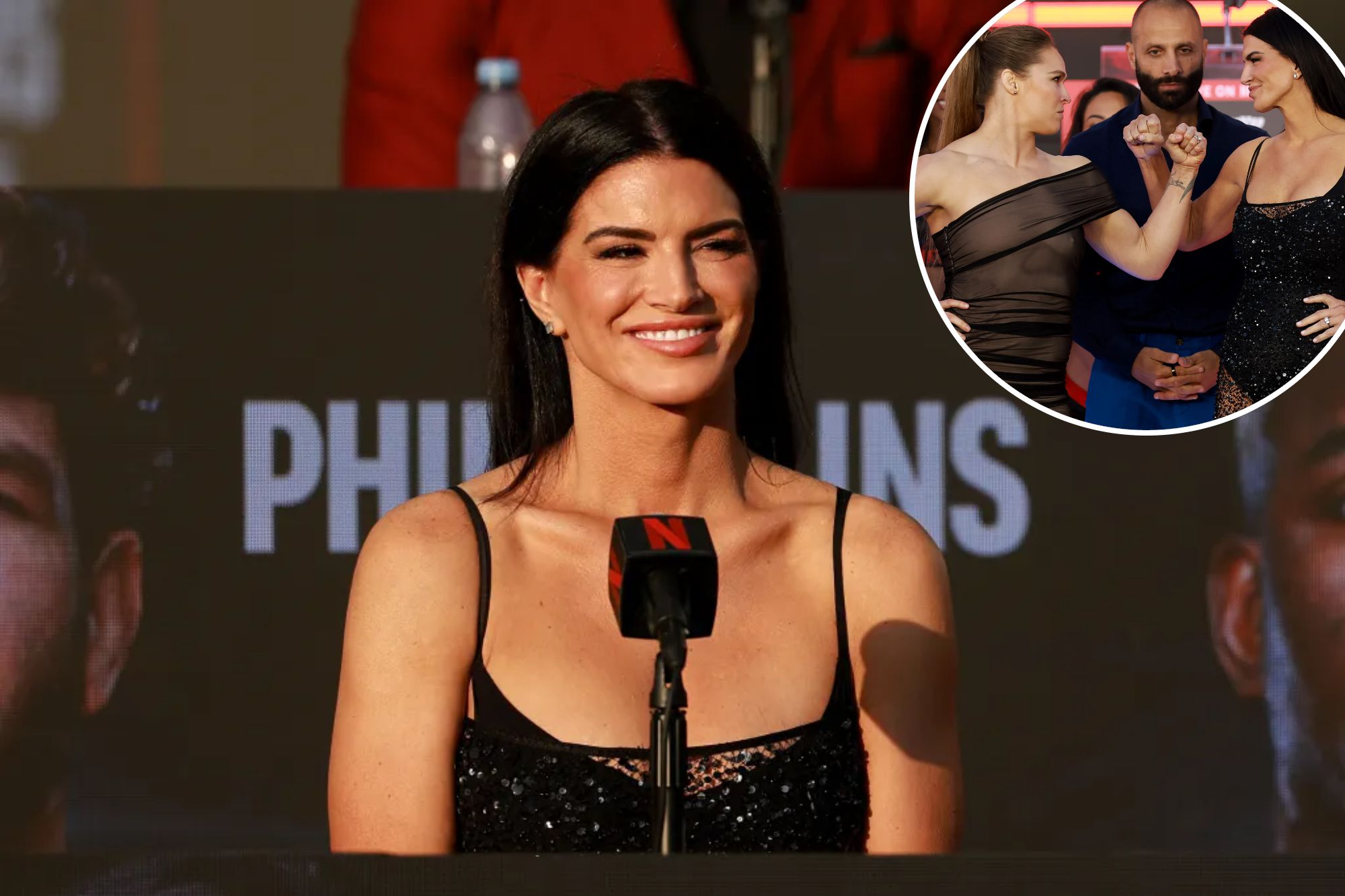 Gina Carano reveals she lost 100 pounds for Ronda Rousey fight after ...