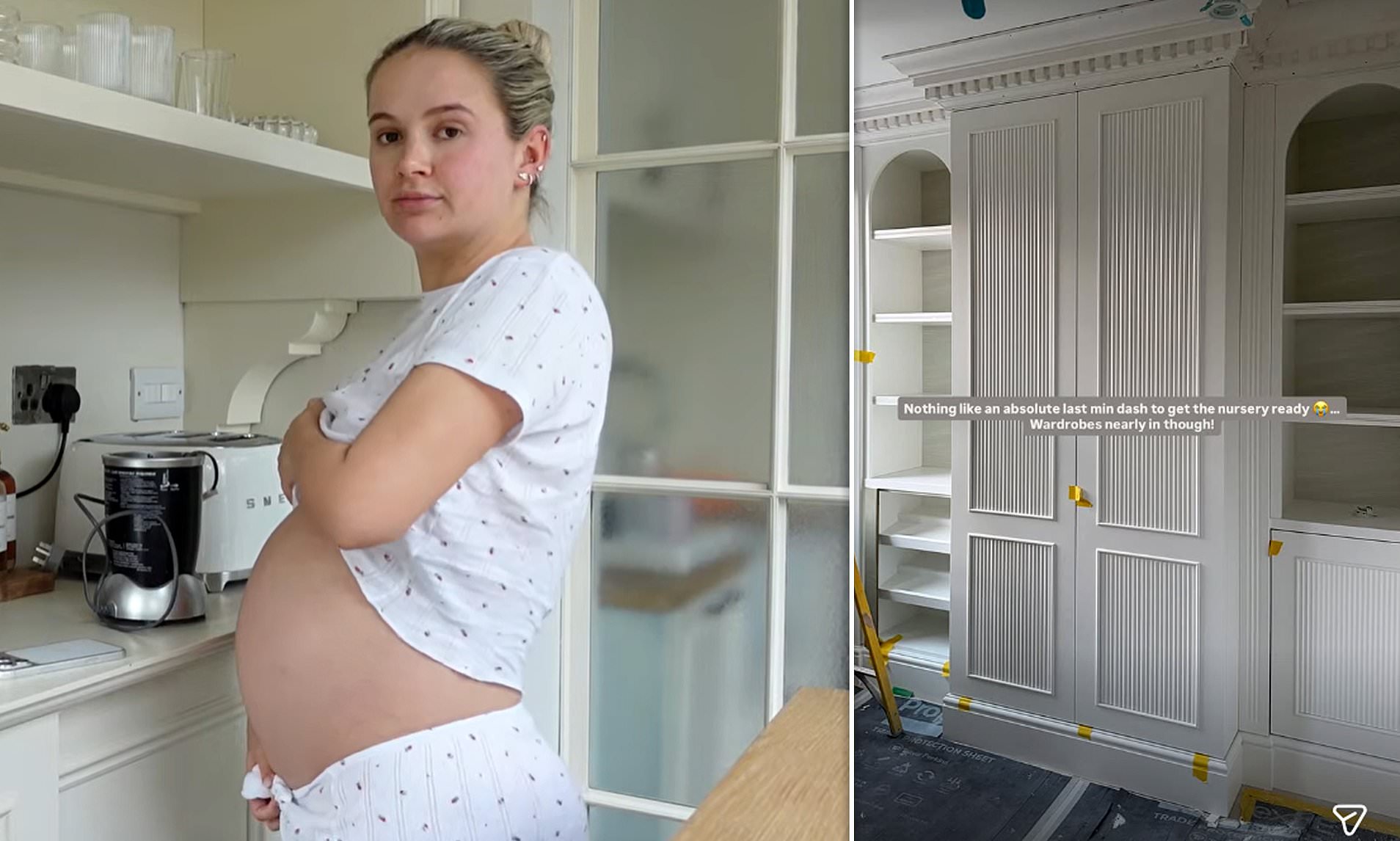 Molly-Mae Hague admits it's a last minute dash to get the nursery ready ...