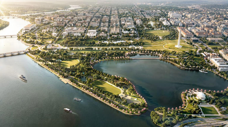 President says Garden of American Heroes will bloom on Potomac Riverfront