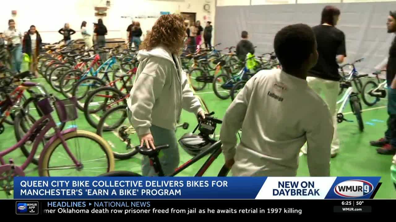Manchester students work hard in classroom to earn bicycles through program