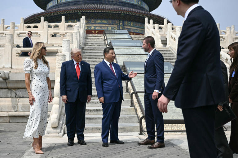 Jimmy Kimmel roasts Trump’s trip to home of ‘America First’ merch