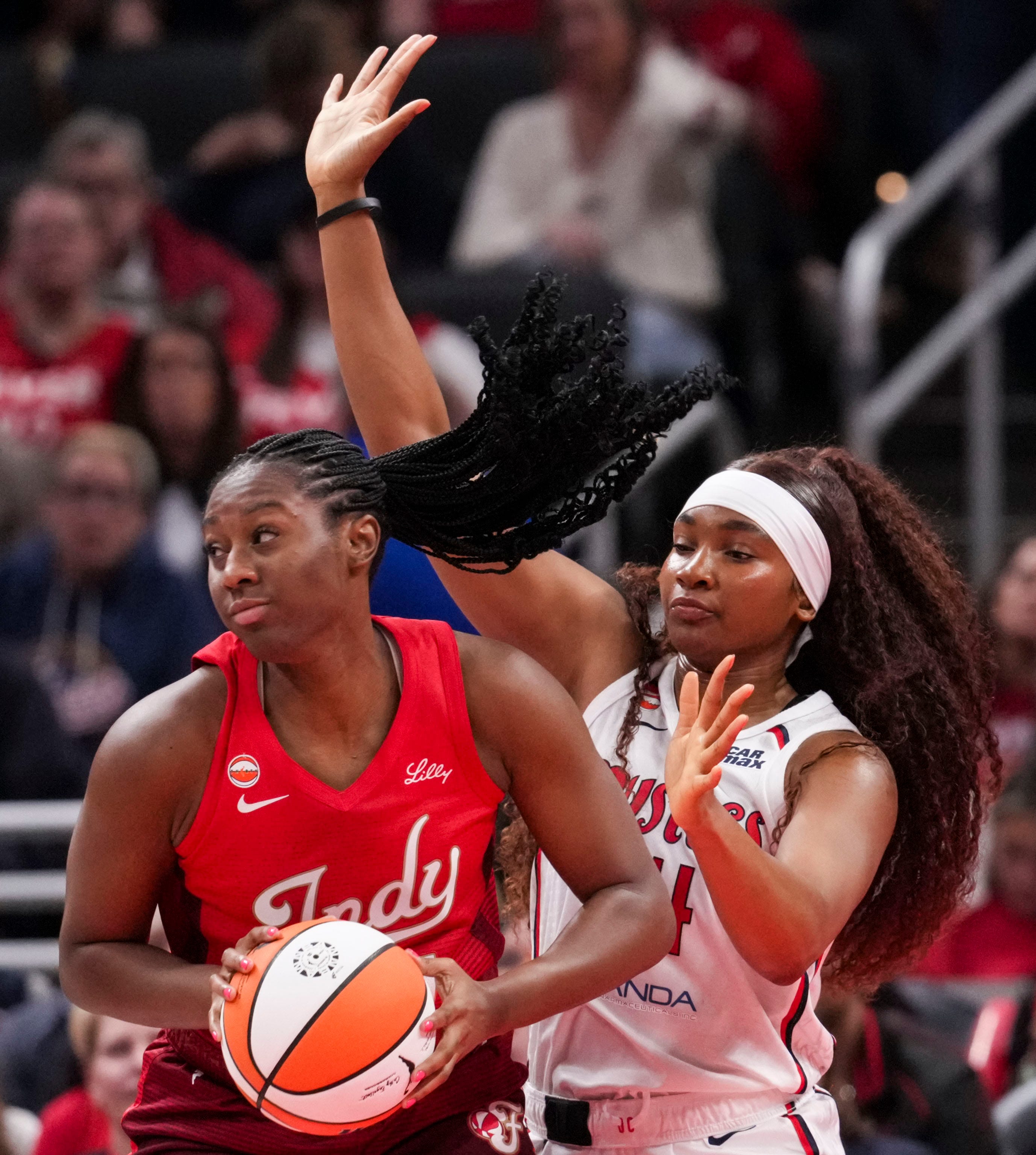 Aliyah Boston exits Indiana Fever loss to Mystics with injury. What we know