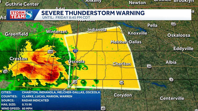 Iowa weather: Severe thunderstorms roll through Iowa