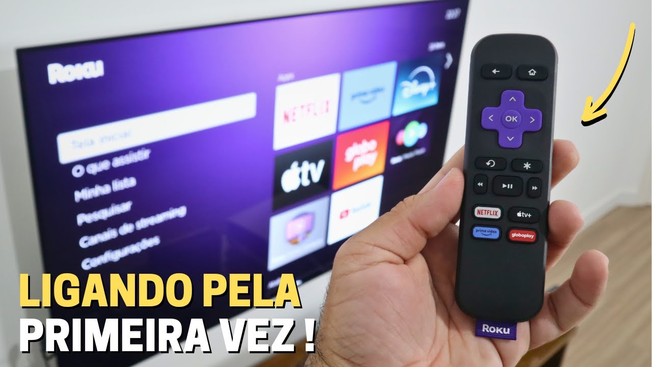 Ligando pela primeira vez ROKU EXPRESS (transforme sua TV em smart TV ...