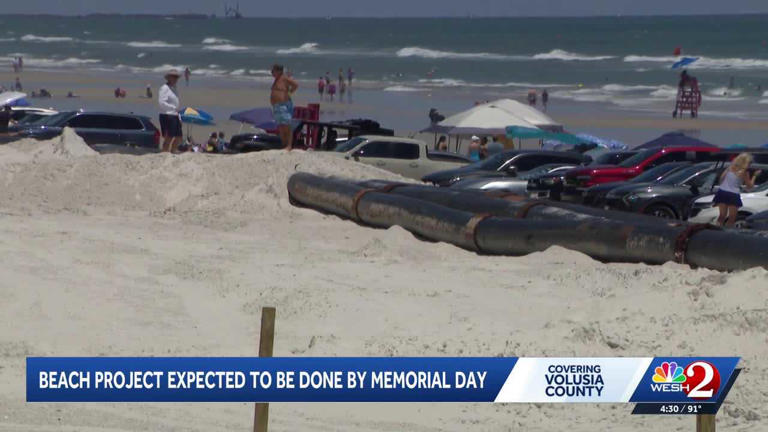 Beach work in Volusia County to be finished by Memorial Day weekend