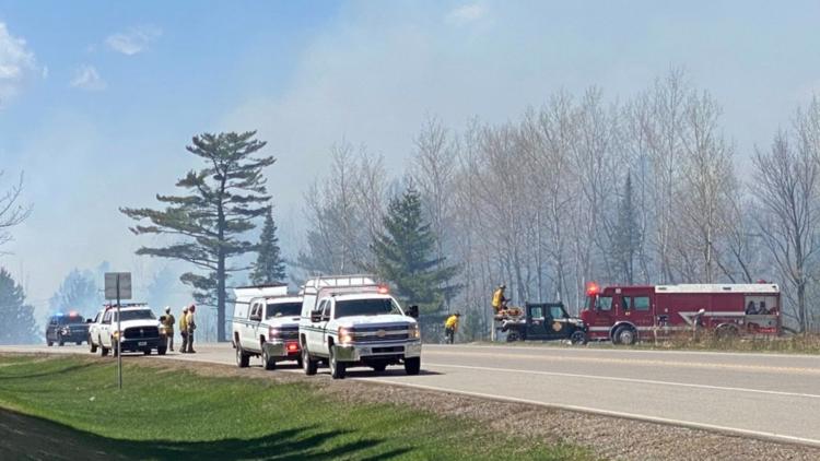 Crews work to contain wildfires in northern MN