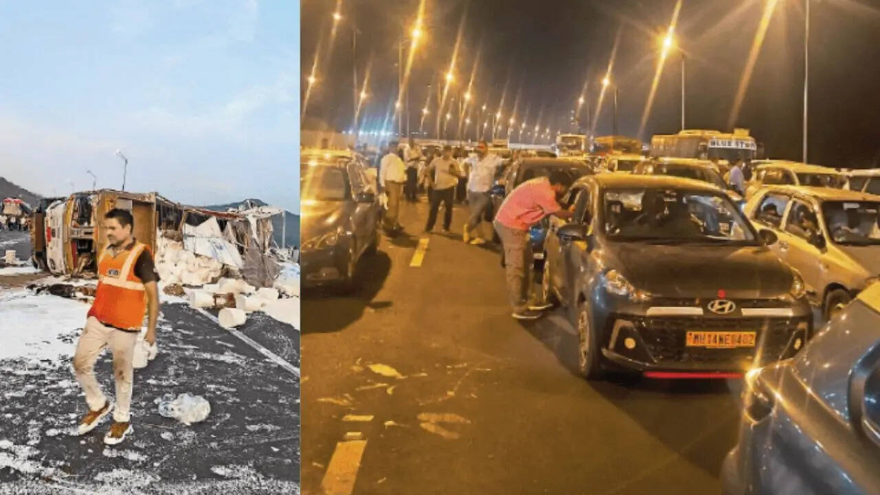 3-truck pile-up near Mumbai-Pune Expressway new link kills 2, causes 2 ...