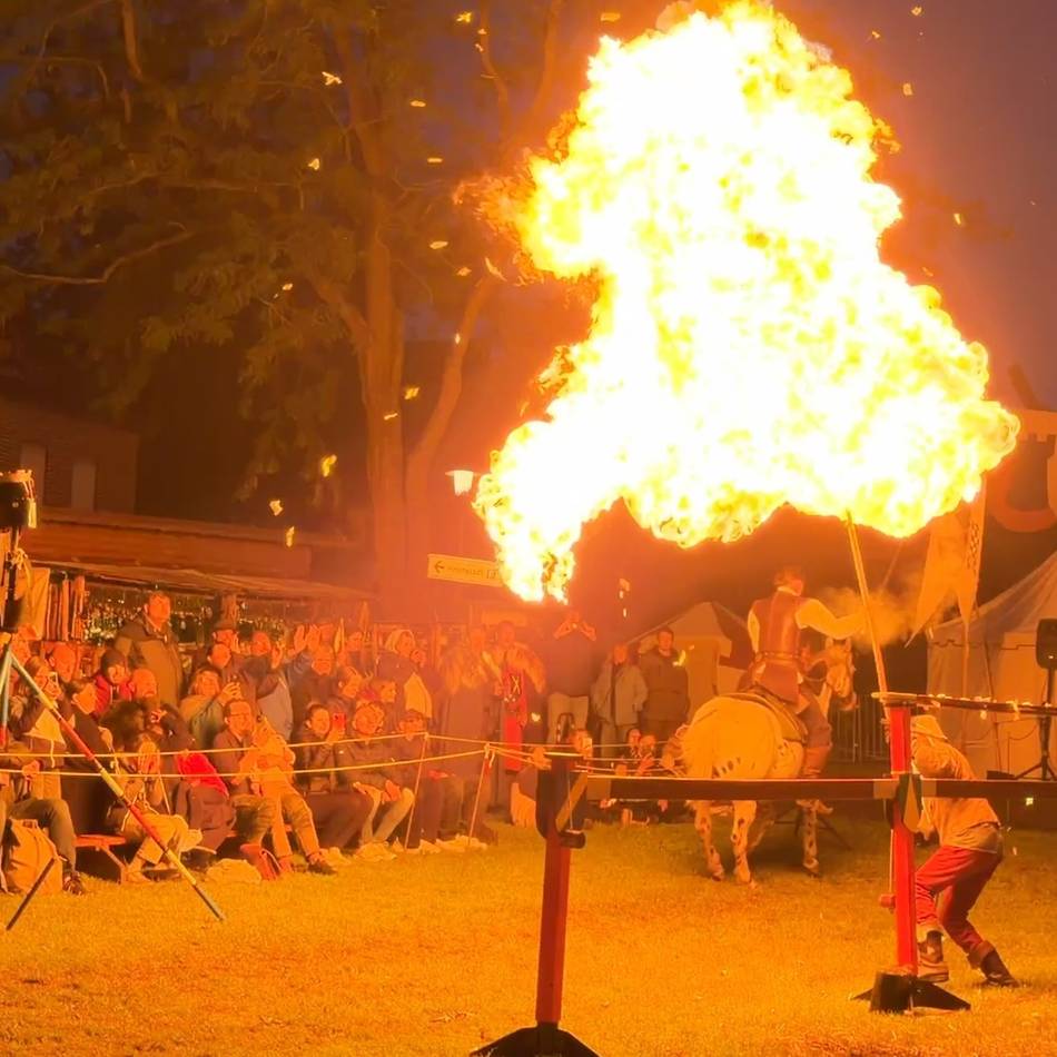 Ritter treten im Turnier an – Drache Fangdorn verteidigt Schatz