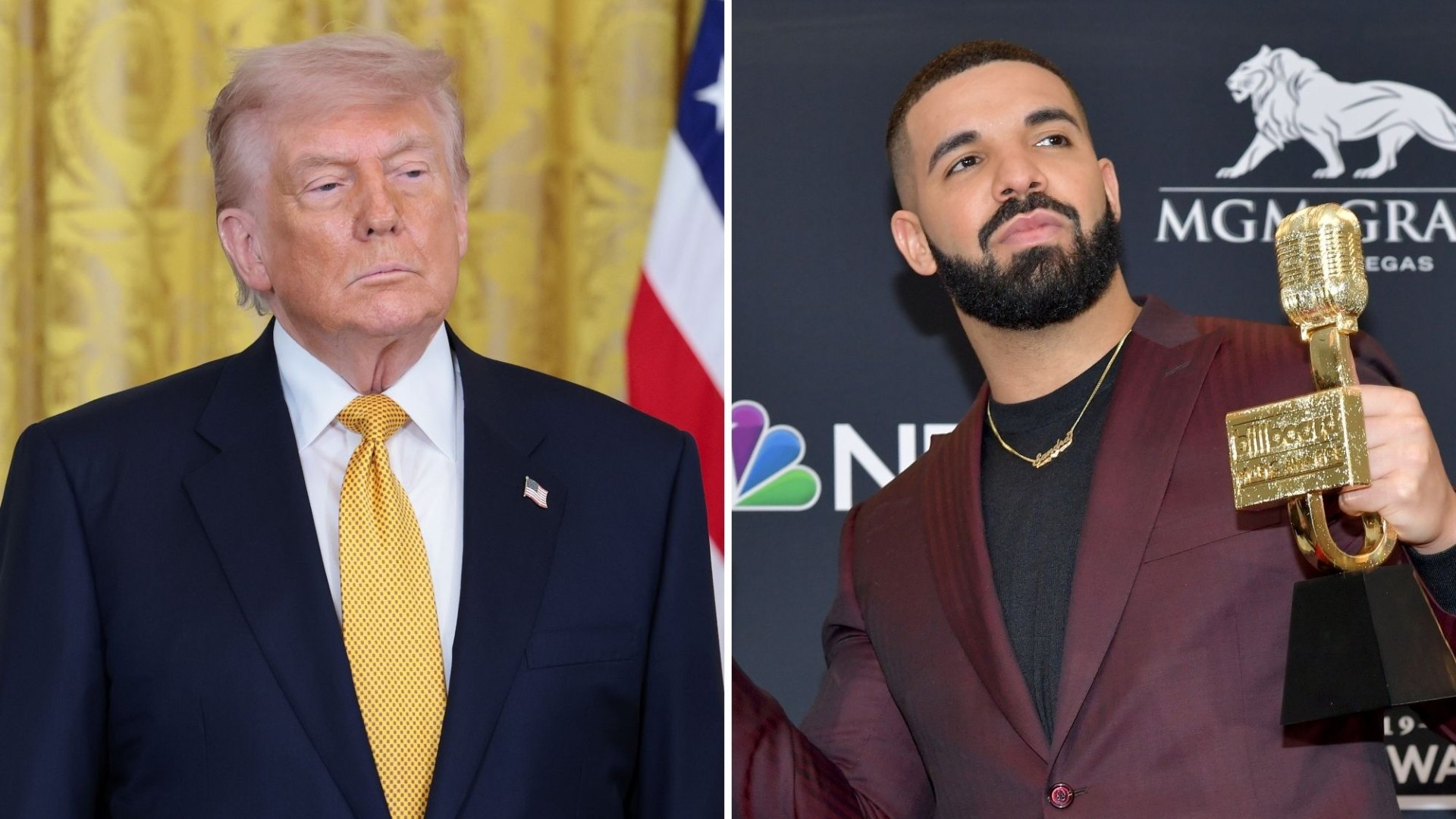 Donald Trump's White House raises eyebrows with AI photo of Drake's album
