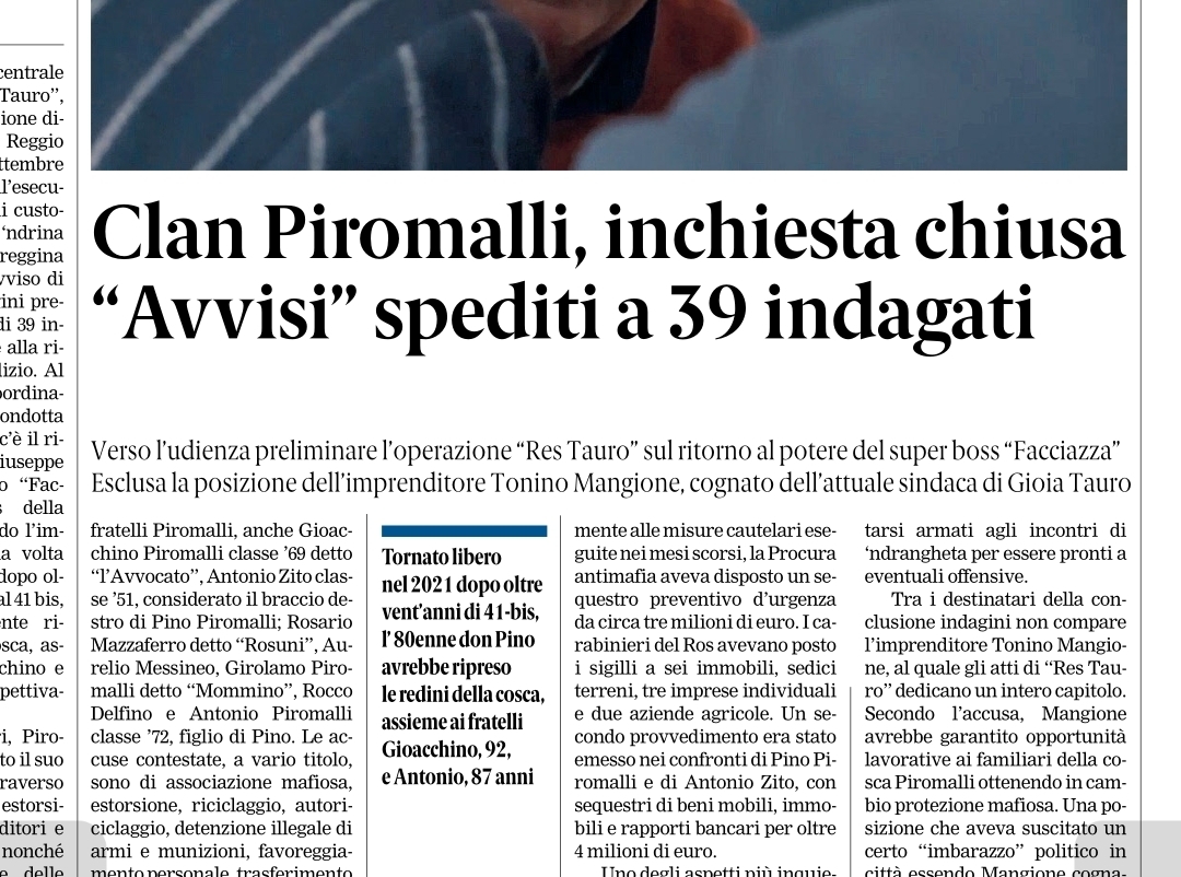 Rassegna stampa 16-05-2026 edizioni Calabria