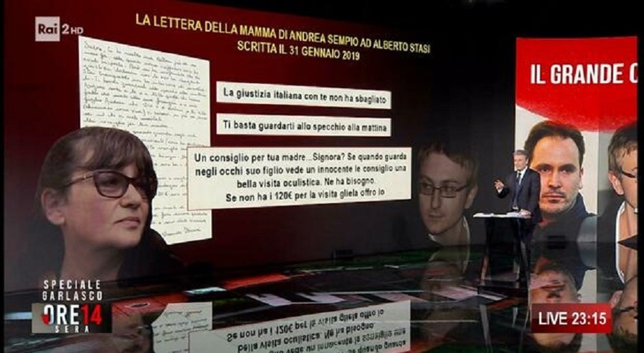 Garlasco, le lettere della mamma di Andrea Sempio a Alberto Stasi: «Non ...