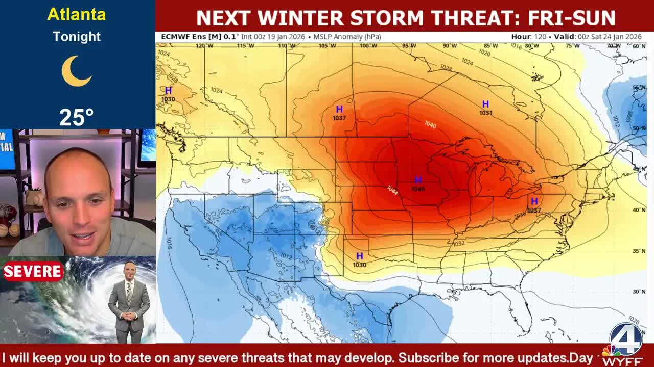 Winter weather alert - potential for snow and ice this weekend