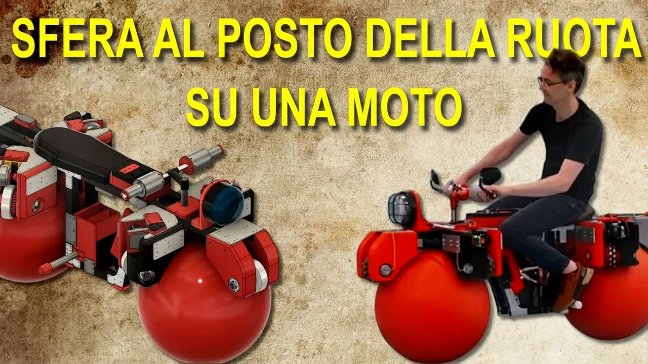 Moto con una sfera al posto della ruota: cosa succede?
