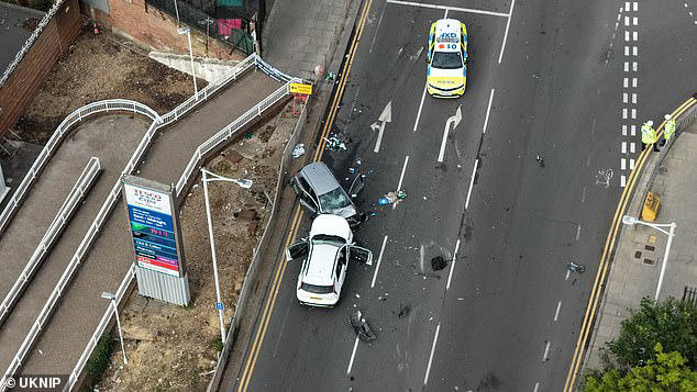 Woman in her 20s is arrested after police chase of suspected stolen car ...