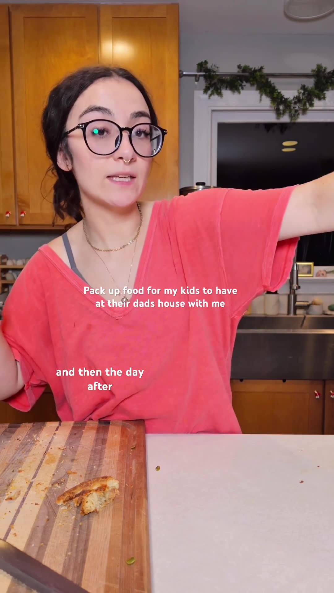 Cooking thoughtfully during time when the children are with their father
