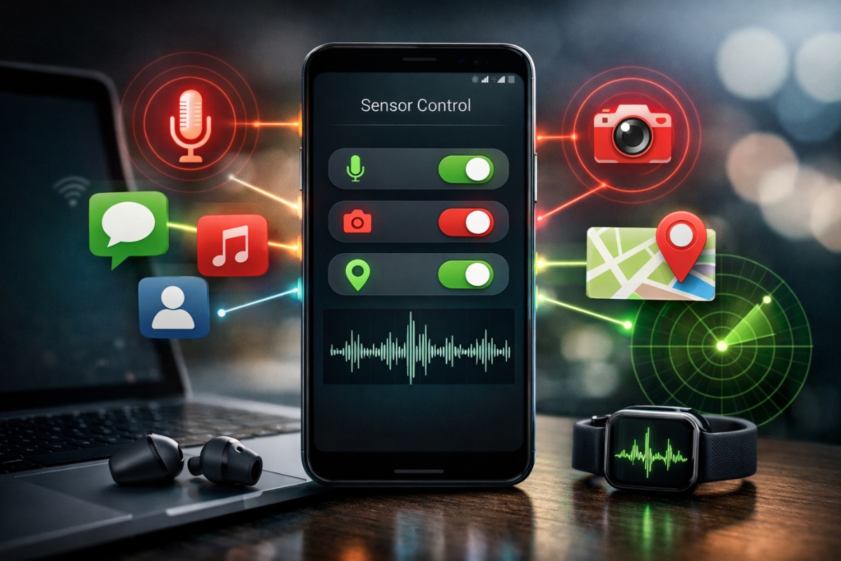 Control de sensores: mira qué apps usan tu micro ahora mismo