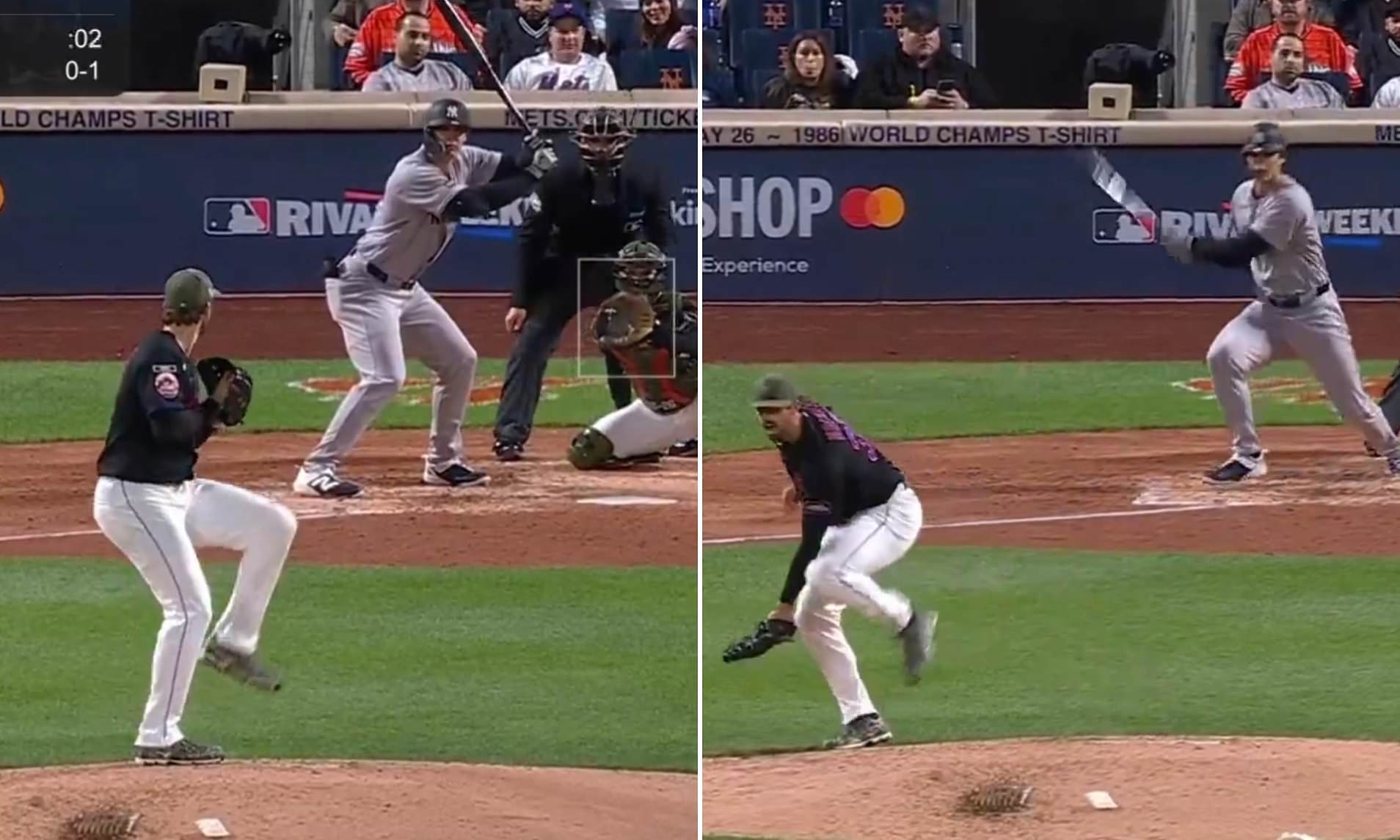 Brutal moment MLB pitcher's leg is broken by 111mph liner with team set ...