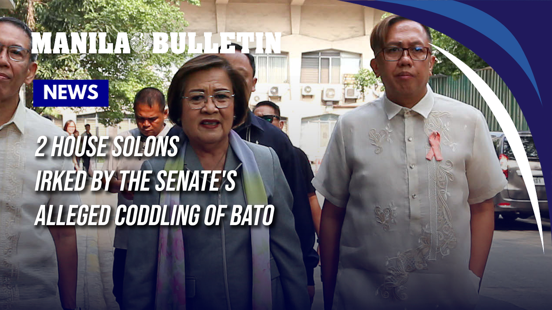2 House solons irked by the Senate's alleged coddling of Bato