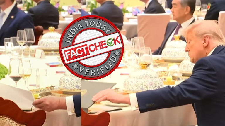 Fact check: Trump didn't peek into Xi Jinping's private notebook