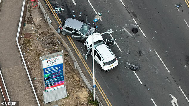 Woman in her 20s is arrested after police chase of suspected stolen car ...