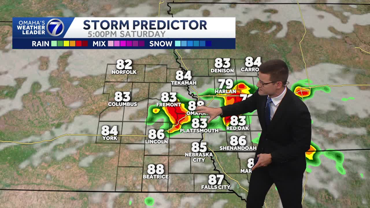 Severe storms possible later Saturday, Saturday night in Omaha area