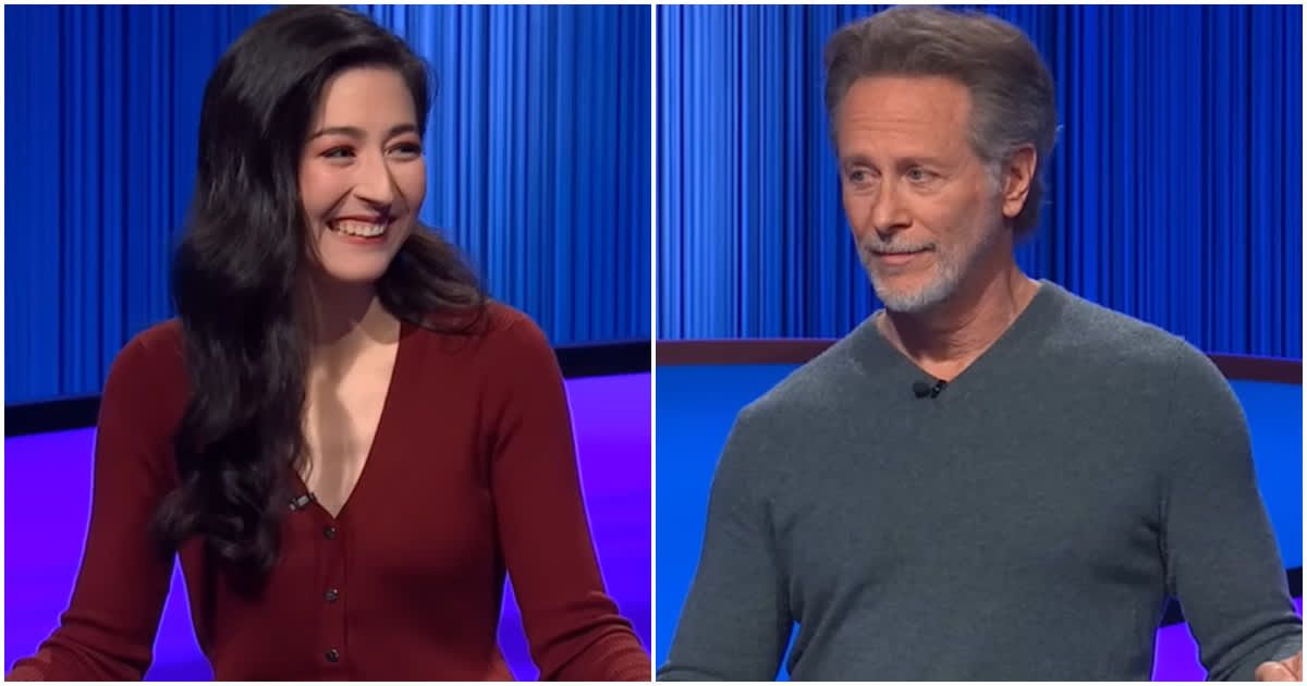 Mina Kimes wins 'Celebrity Jeopardy' after beating Steven Weber — here ...
