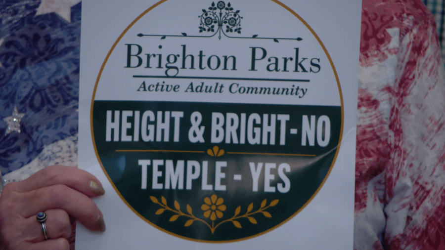 Hundreds of Brighton Park residents protest proposed LDS temple dimensions