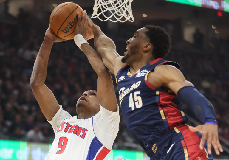 Why wasn’t Pistons’ Ausar Thompson ejected in Game 6 for shoving Cavs ...