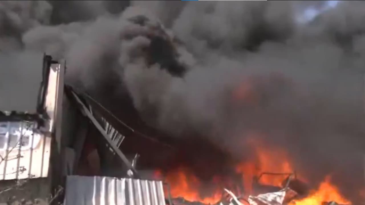 Massive fire engulfs plastic factory in Indore, now under control