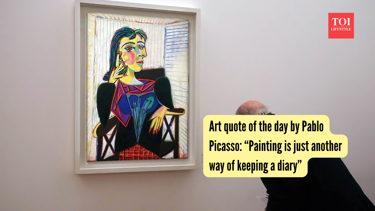 Art quote of the day by Pablo Picasso: "Painting is just another way of ...
