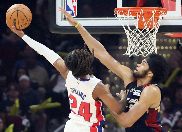 Why wasn’t Pistons’ Ausar Thompson ejected in Game 6 for shoving Cavs ...