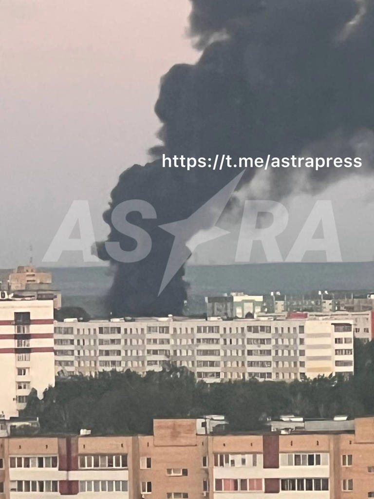 Chemical plant in Russia's Stavropol Krai on fire after drone strike ...