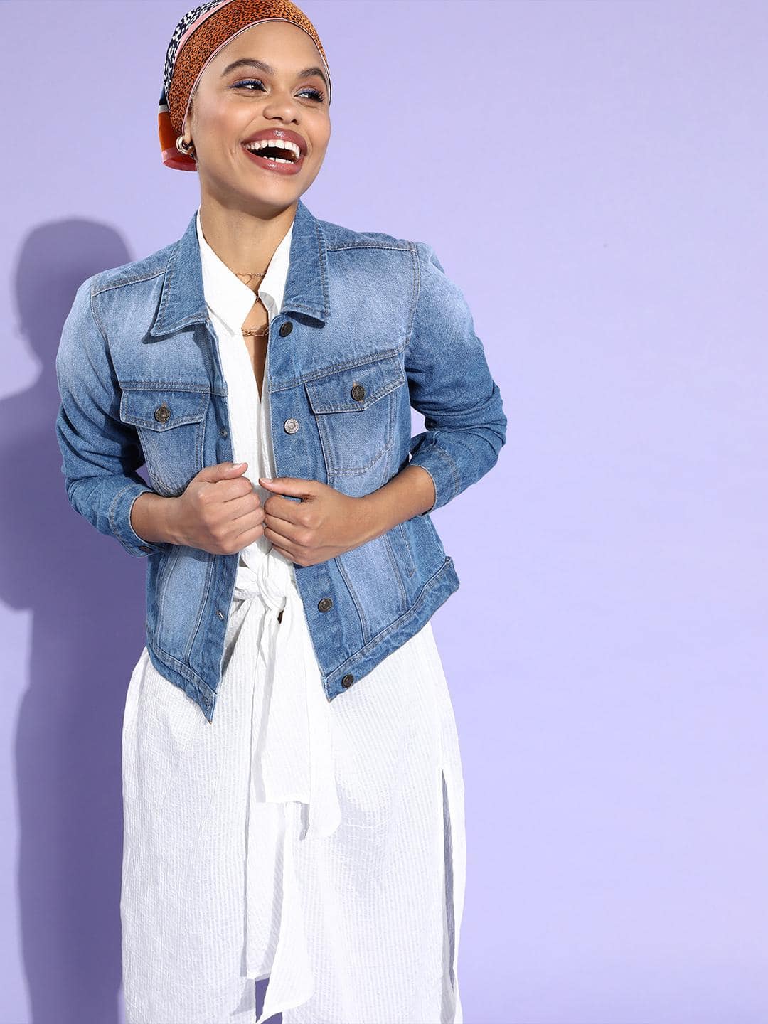 Women denim jackets on Myntra for everyday street style