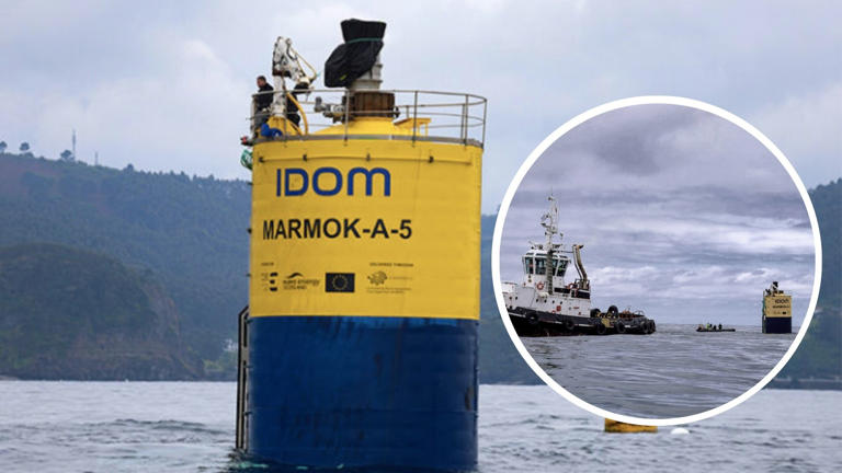 Floating wave energy converter deployed at sea to test performance in ...
