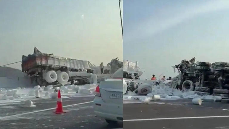 Twin accidents near missing link stretch trigger massive traffic jam on ...