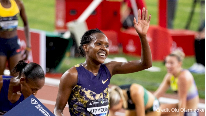Faith Kipyegon takes world lead in 5000m at Shanghai Diamond League