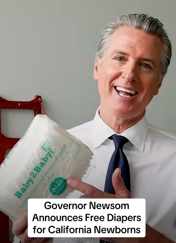 Gavin Newsom’s controversial 'free diapers' program gets quiet ...
