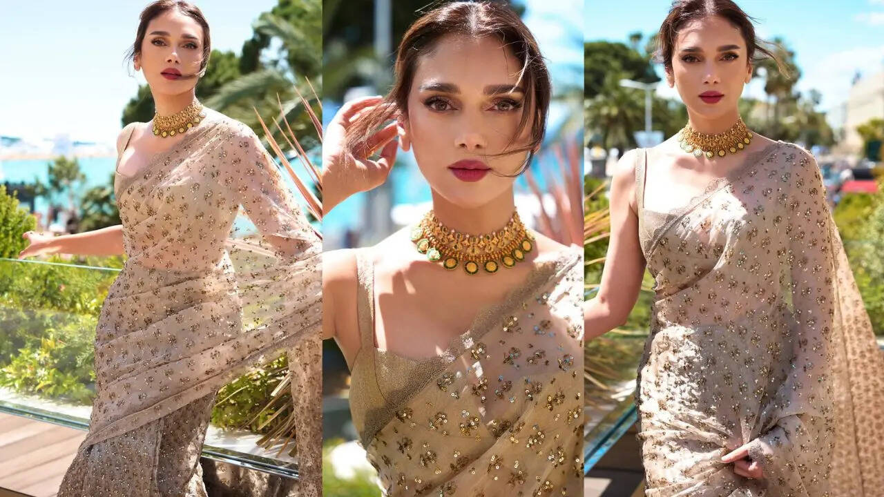 Cannes 2026: Aditi Rao Hydari proves a classic saree can still be a red ...