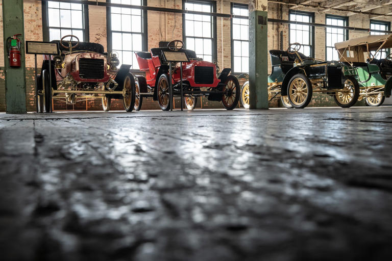 Dozens of rare vehicles are inside historic Ford plant in Detroit