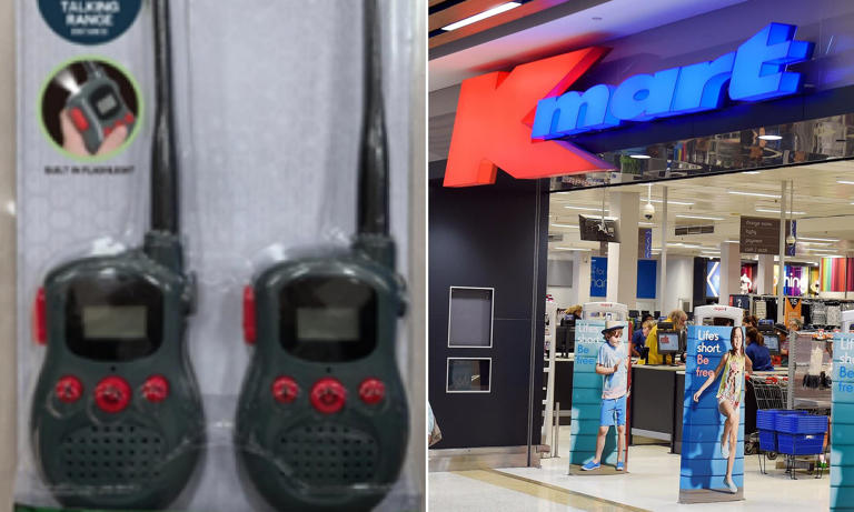 Urgent recall for walkie talkie sold at Kmart and Target over fears ...