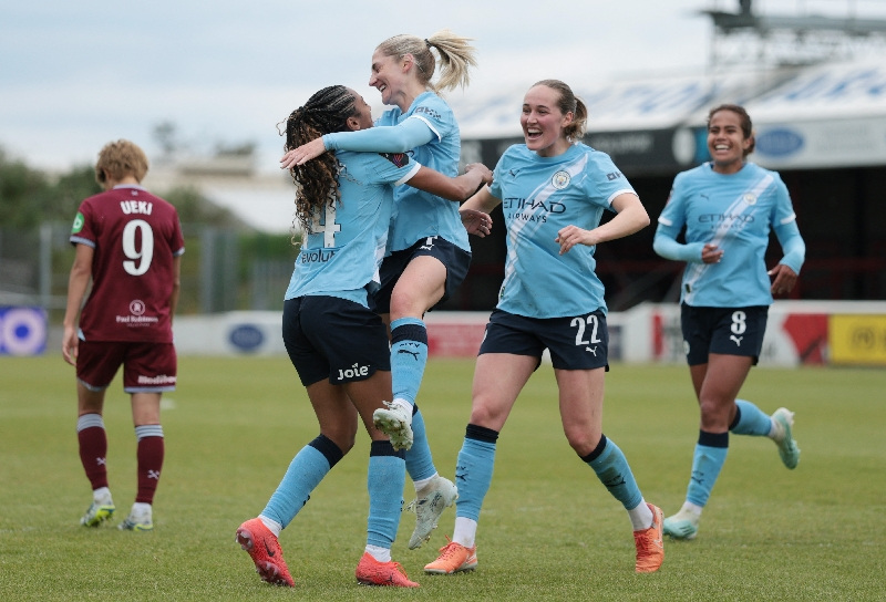Soccer champions Man City sign off with WSL win over West Ham