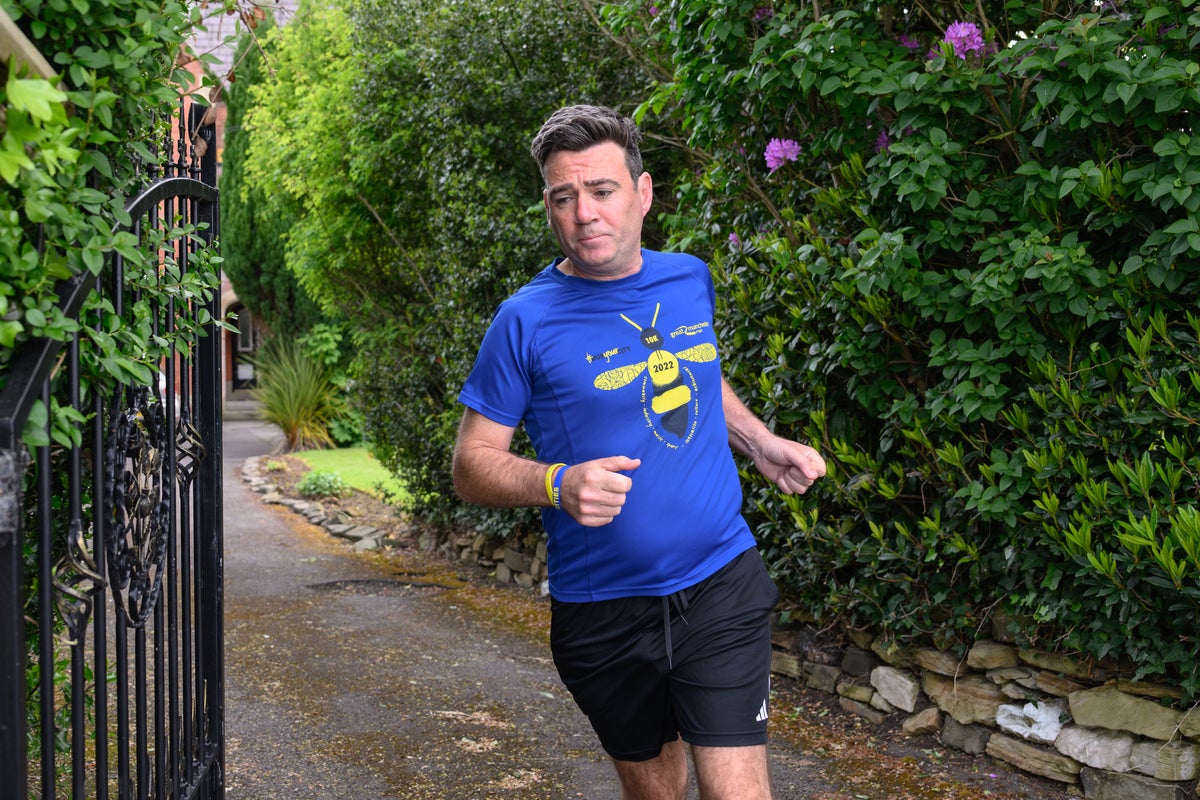 Voices: Andy Burnham has a midlife running man leg problem